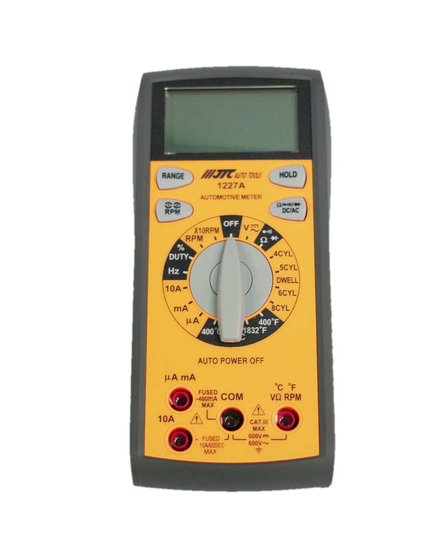 มัลติมิเตอร์แบบดิจิตอล สำหรับงานช่างยนต์ รุ่น 1227A ยี่ห้อ JTC Auto Tools จากประเทศไต้หวัน
