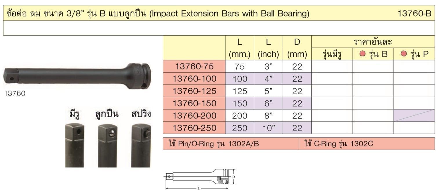 ข้อต่อ ลม ขนาด 3/8นิ้ว รุ่น B แบบลูกปืน KOKEN 13760-B-100150011-KOK-0029 C23 - WhiteMKT STORE ...
